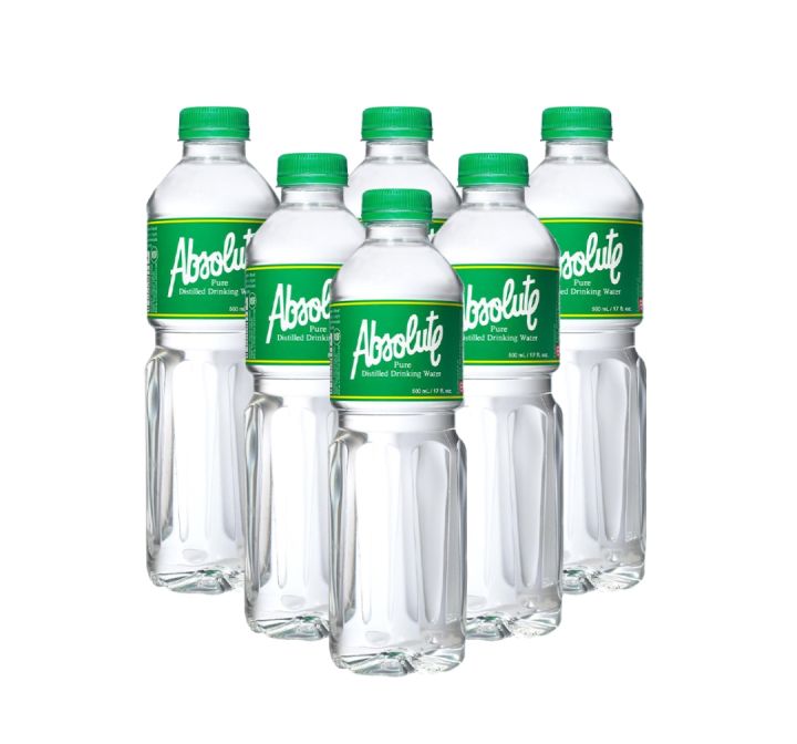 ABSOLUTE PURE DISTILLED DRINKING WATER | SET OF 6 | 500ML | | Lazada PH