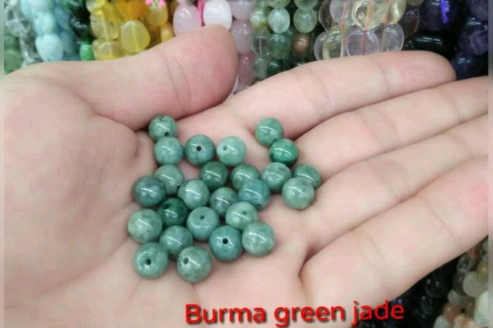 #Burma Green Jade for bracelet and necklace(sold per piece) | Lazada PH