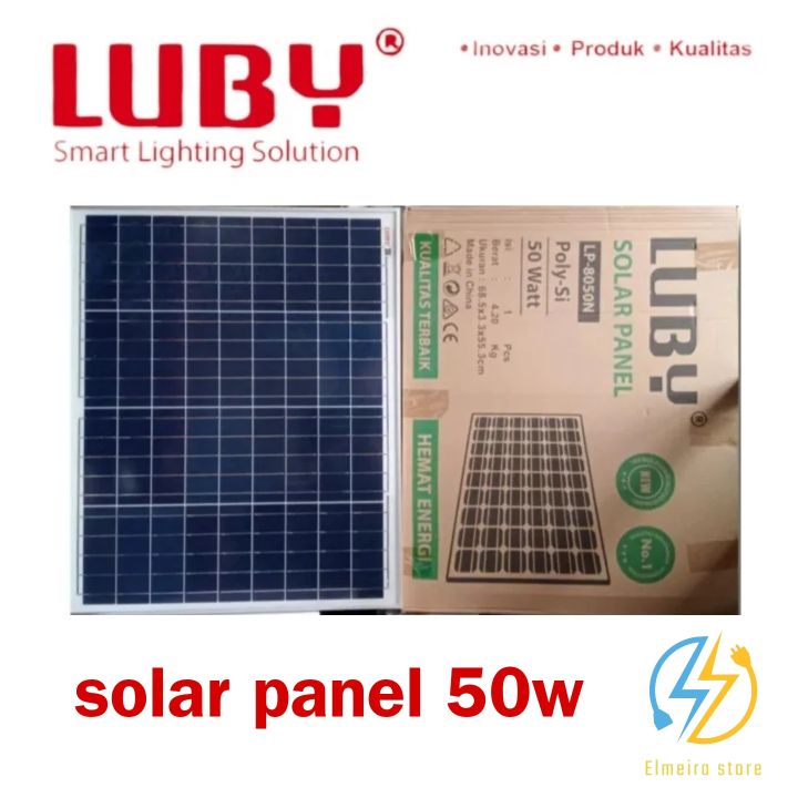 solar panel 50 wp solar cell tenaga surya / papan pembangkit listrik ...