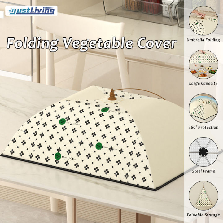 JustLiving Foldable Insulated Food Cover Insulated Thickened Vegetable ...