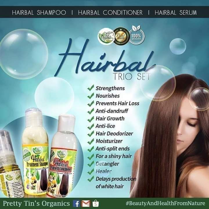 Hairbal treatment shampoo trio set by Pretty Tins Organic (Shampoo ...