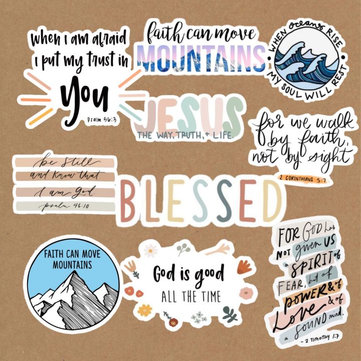 Bible Verse Laminated VINYL Sticker Waterproof And Scratchproof |Ara's ...