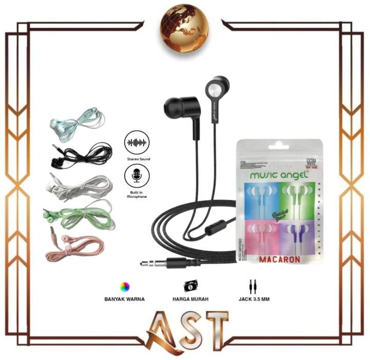 Headset Music Angel Macaron / Biasa Hf Murah Packing Plastik | Lazada Indonesia