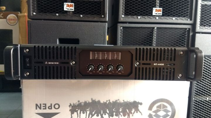 แอมป์ 4CH MICROTECH MT-4400 หม้อแปลง | Lazada.co.th