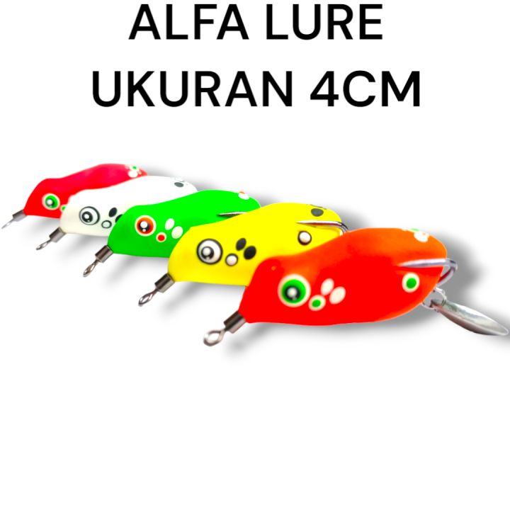 SOFT FROG ALFA LURE UKURAN 4CM .BERAT 6,3GRAM | Lazada Indonesia