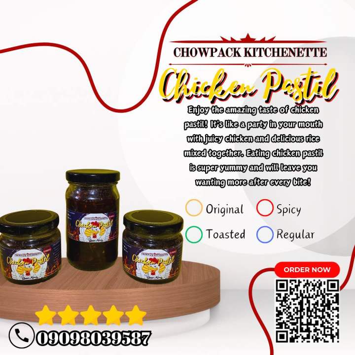 Chicken Pastil in a jar Toasted Spicy&Original | Lazada PH