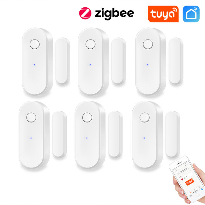 Tuya Zigbee Door Sensor Smart Home Security Window Detector Automatic Sliding Door Magnetic ...