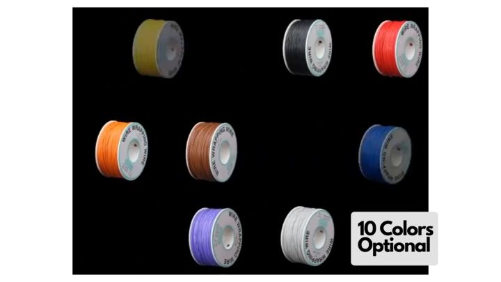 1Meter RED /BLACK /YELLOW /BLUE 30AWG Circuit Board PCB Aviation Wire ...