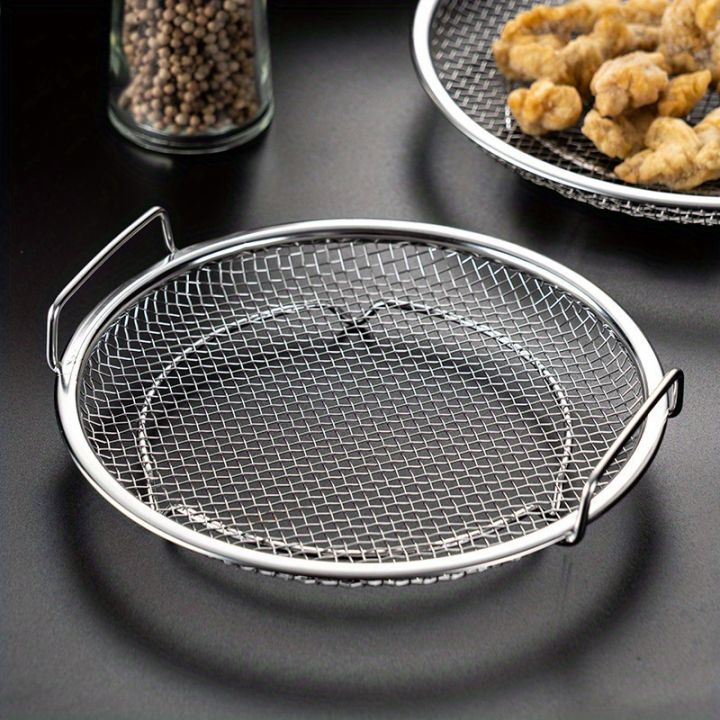 Kitchen Oil Strainer Pan Stainless Steel Frying Oil Strainer Pan Fine ...