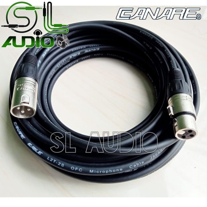 kabel mic mik microphone canare stereo jack canon xlr 3 pin male to ...