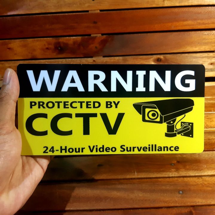 WARNING CCTV SIGNAGES PVC TYPE WATERPROOF AND NON-FADING | Lazada PH