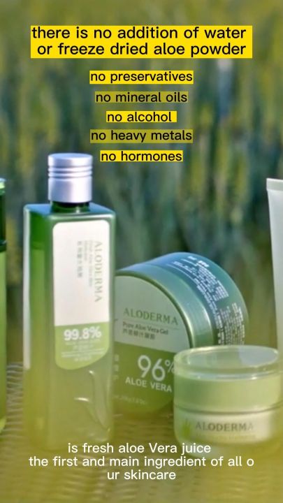 Aloderma Hydrating Cream 4g made with Organic Aloe Vera within 12 Hours ...