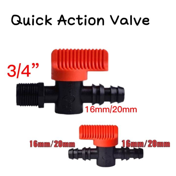 Stopcock Quick Action Valve 16mm X 3/4" Irrigation Watering System | Lazada