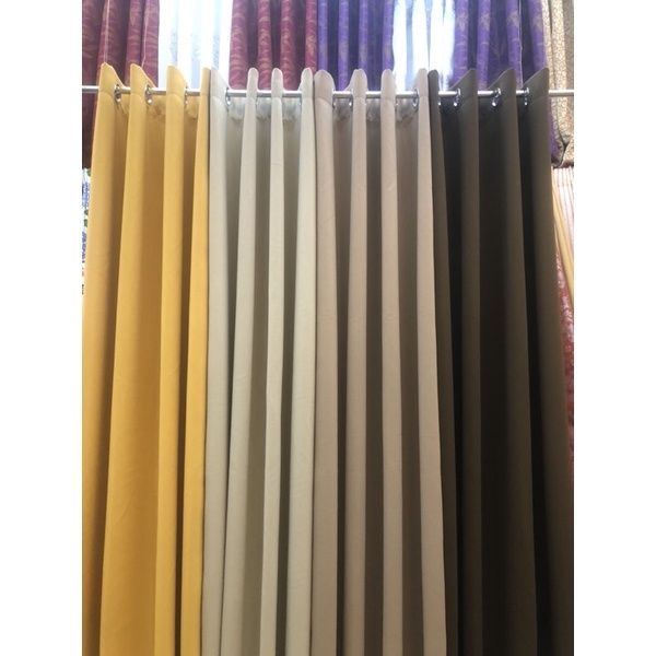 BUY1 TAKE1 PREMIUM BLACK OUT CURTAINS 6ft - 7ft | Lazada PH