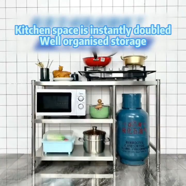 Stainless steel Gas stove rack kitchen rack organizer Gas Stove Stand ...