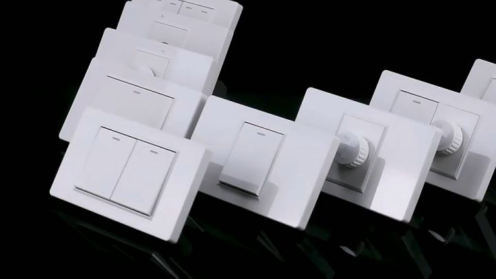 FCM Wall Outlet Socket for Wall Household Wall Switch 118 Type PC Panel Universal Wall Outlet 1 ...