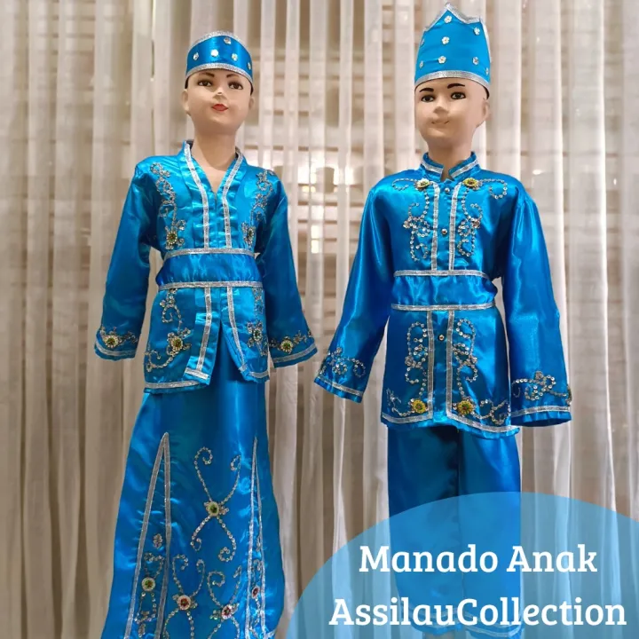 Pakaian Tradisional Manado Anak//Baju Adat Manado Anak | Lazada Indonesia
