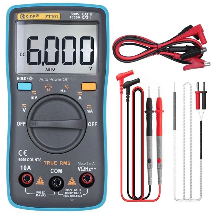 BSIDE Digital Multimeter Voltage Tester Multimetro With Continuity ...