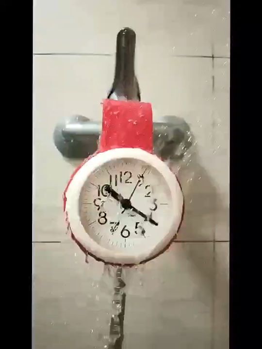 Waterproof Shower Clock Operated Bathroom Suction Cup Hanging Hole | Lazada