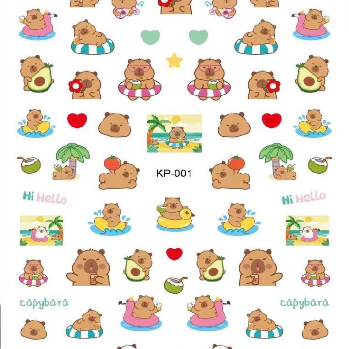 Stickers ติดเล็บ 3 มิติ ประดับเล็บ ไฟกลางคืน Mini Creative Nail Art ...