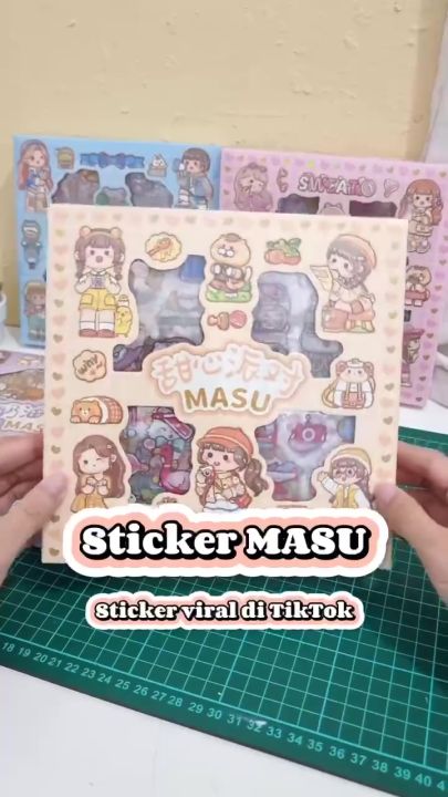 STICKER ANAK AESTHETIC MOTIF MASU TERLARIS KARTUN KOREA MANIS IMUT LUCU ...