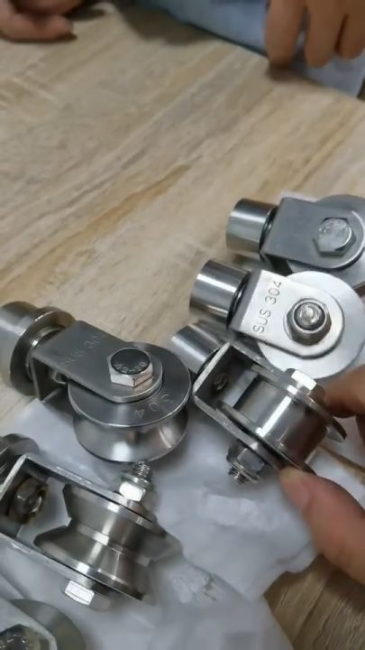 HOL 304 Stainless Steel 48H/V/U Roller For Sliding Gate Groove Swivel ...