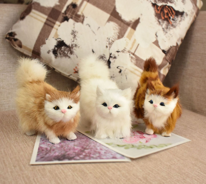 Lovely Simulation Plush Cat Toys Stuffed Doll Kids Gift | Lazada PH