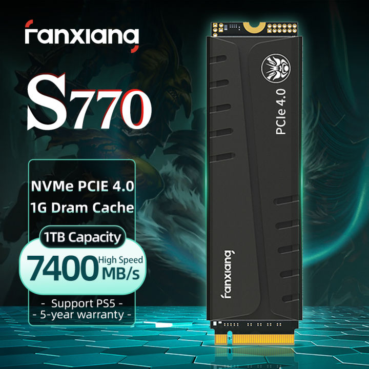 Fanxiang S770 SSD 7400MB/s 1TB 2TB 4TB PCIe 4.0x4 with 1GB 2GB 4GB DRAM ...