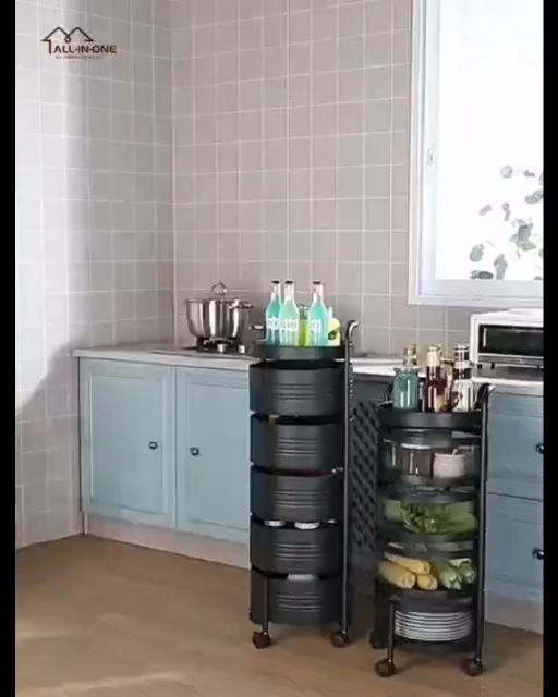 Rak Susun Besi Aesthetic / Rak Dapur Serbaguna / Rak Tingkat Model ...