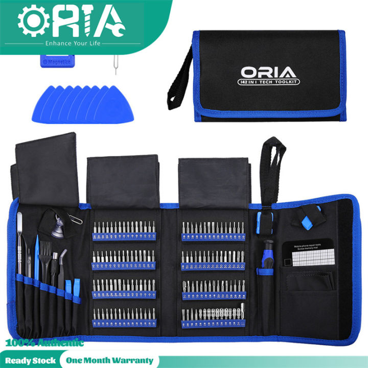 ORIA pemutar skru Set alat pembaikan magnetik Set 142 dalam 1 Kit ...