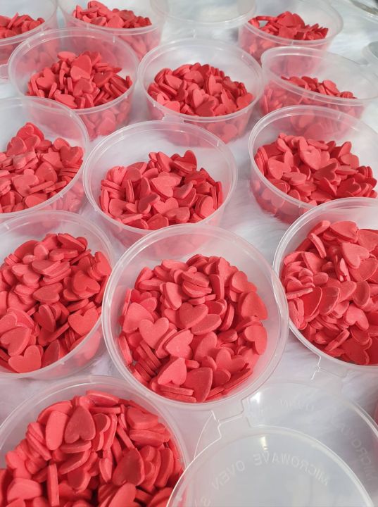 Mini Hearts edible 50g cake & cupcake toppers | Lazada PH