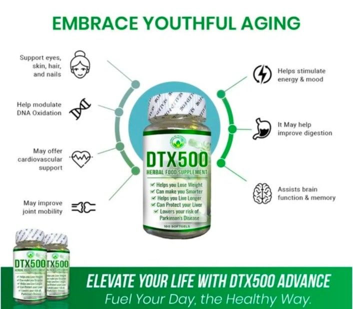 Original DTX500 Super Vegan Food Supplement. Feel the difference in ...