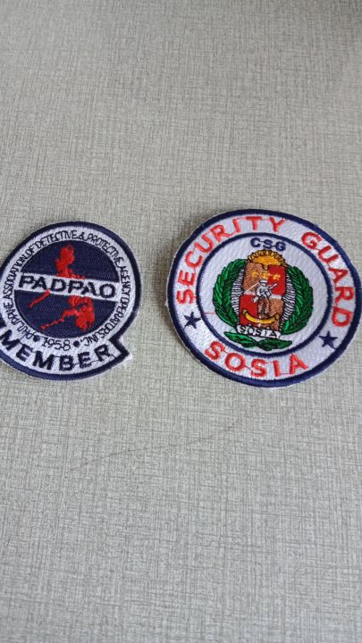 Security Guard Paches Padpao at Socia Blue | Lazada PH