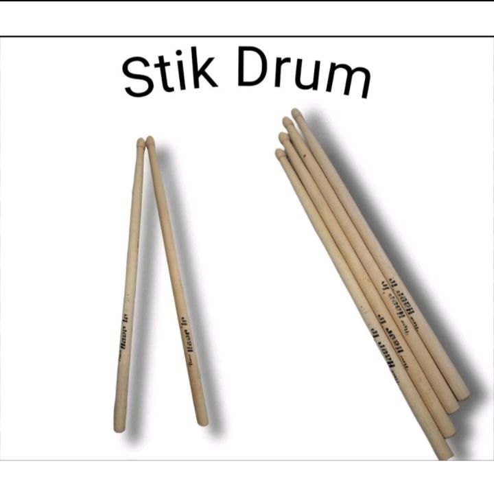 Stik Drum Kayu Mapel 5A / Drum Stick Murah Bungkus Plastik Dewasa ...