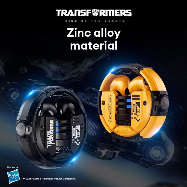 TRANSFORMERS TF-T23 TWS Bluetooth 5.4 Headphones Long Endurance Noise Reduction Low Latency ...