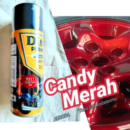 PYLOK/PILOK/PILOX DITON PREMIUM CANDY TONE MERAH 9311 CAT SEMPROT DITON ...
