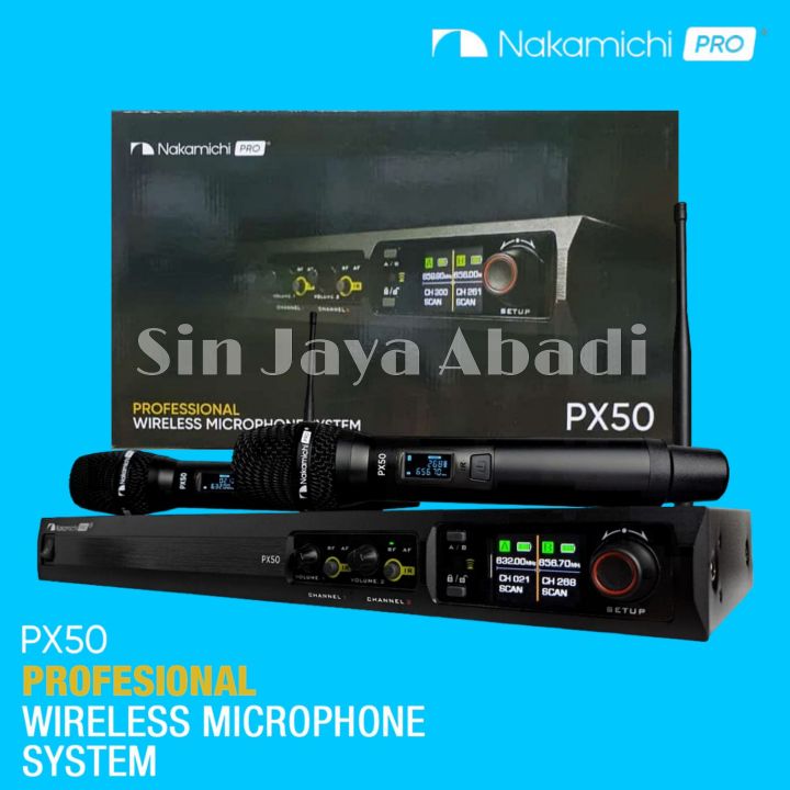 Microphone Wireless NAKAMICHI PX50 Handheld Mic NAKAMICHI PX 50 | Lazada Indonesia