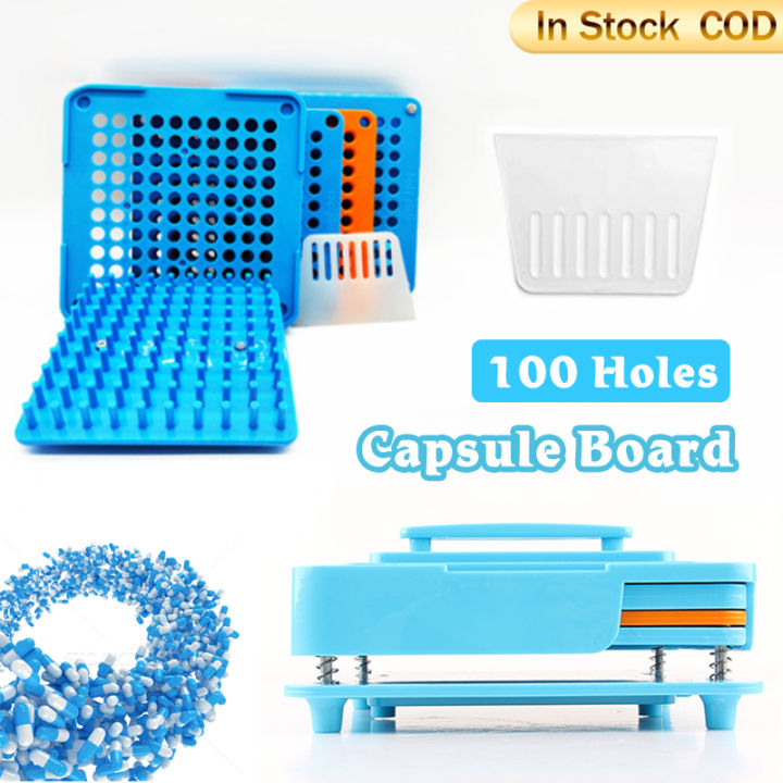 100 Holes 0#00# Capsule Filler Manual Coffee Powder Filling Machine ...