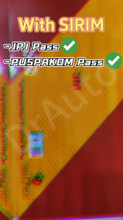 1 Pair 3M Reflective Sticker Lorry/ Sticker Puspakom/ Red Yellow Lorry ...
