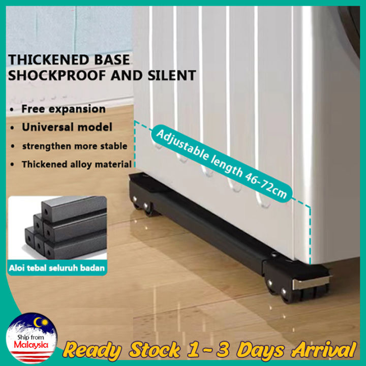 1 Pair Adjustable Telescopic Heavy Movable Base Wheel Washing Machine ...