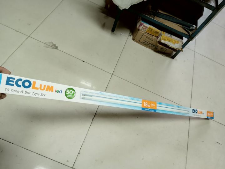 Ecolum Led T8 Flourecent Set 16w (36w) available ! | Lazada PH