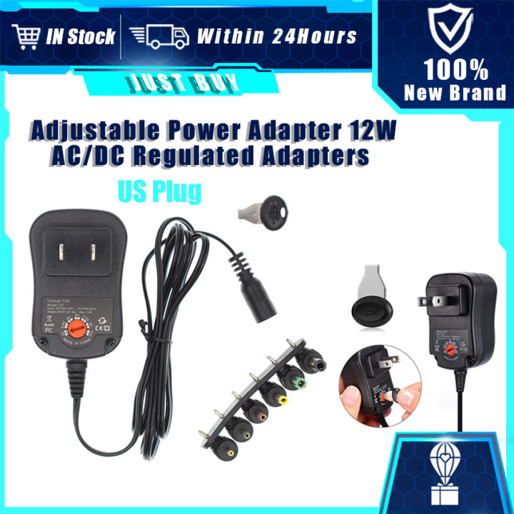 Universal AC to DC Charger Adapter Regulated 3V to 12V Multi Voltage ...
