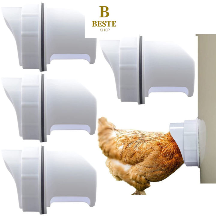Chicken Feeder 4 Ports DIY Food Feeding Poultry Pro Feeders Kit for ...