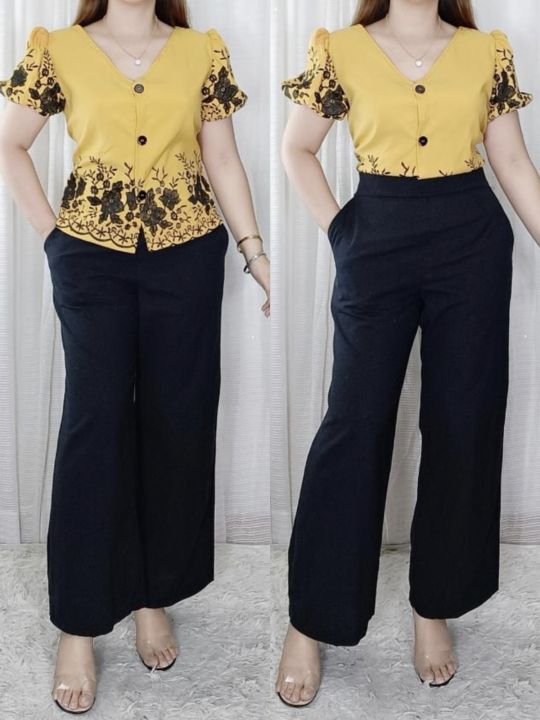 SENEPA COORDINATES LINEN FABRIC FIT LARGE TO XL | Lazada PH