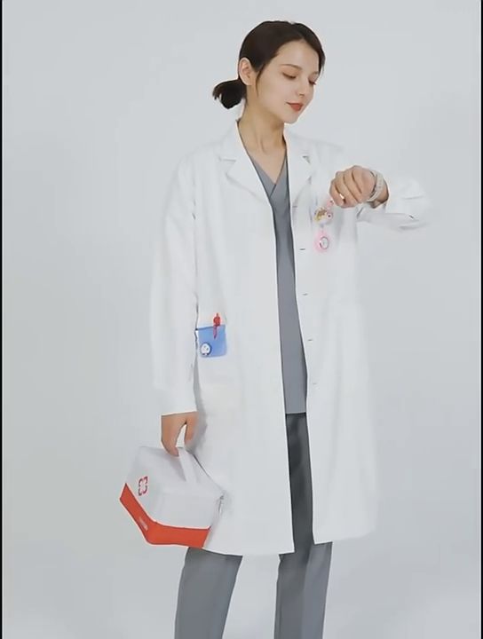 Lab Coat Woman Doctor Coat Doctor Uniform Student White Coat Laboratory ...