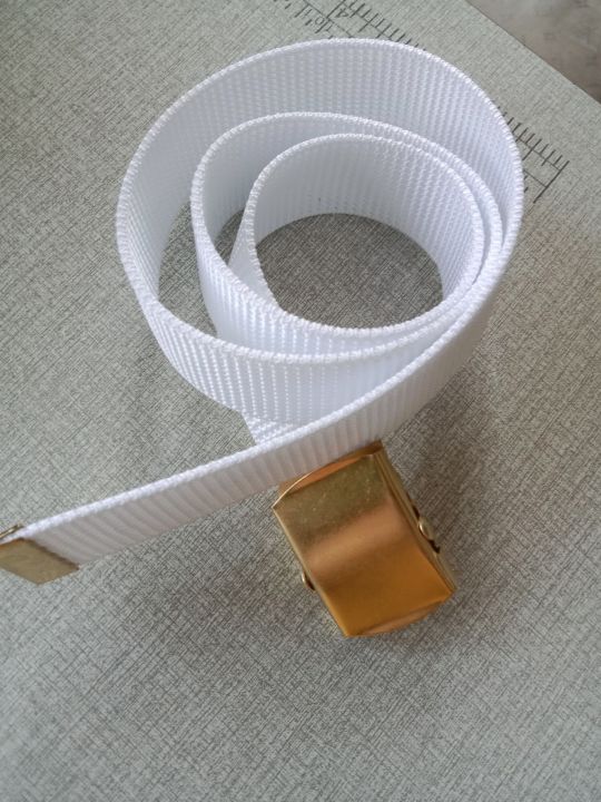 Garison Belt White With Gold Buckle | Lazada PH