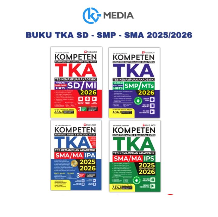 Buku Kompeten TKA SD - TKA SMP - TKA IPA DAN IPS SMA / MA Tahun 2025/ ...