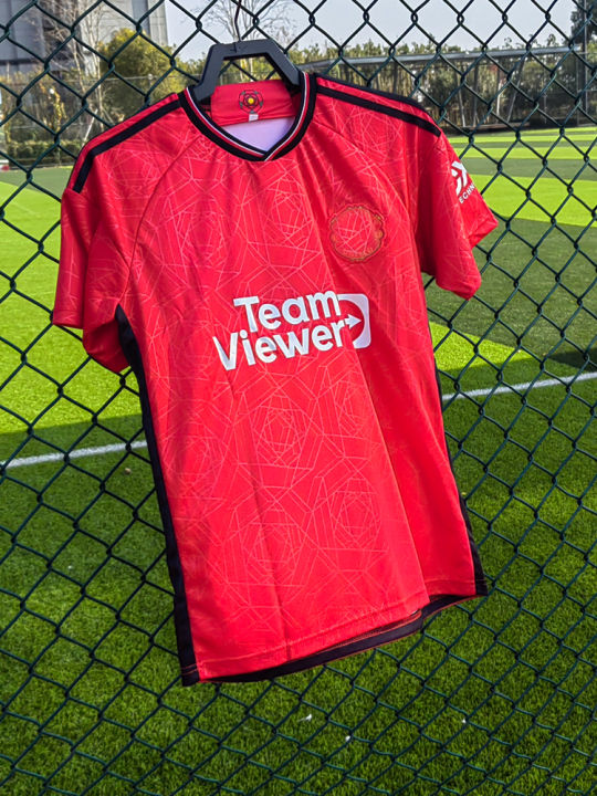 Red Devil Football Jersey Short Sleeve Sports Kit Rushford CR7 Adult ...