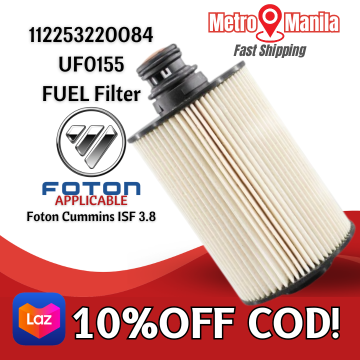 112253220084 UF0155 Fuel Filter Foton Cummins ISF 3.8 | Lazada PH