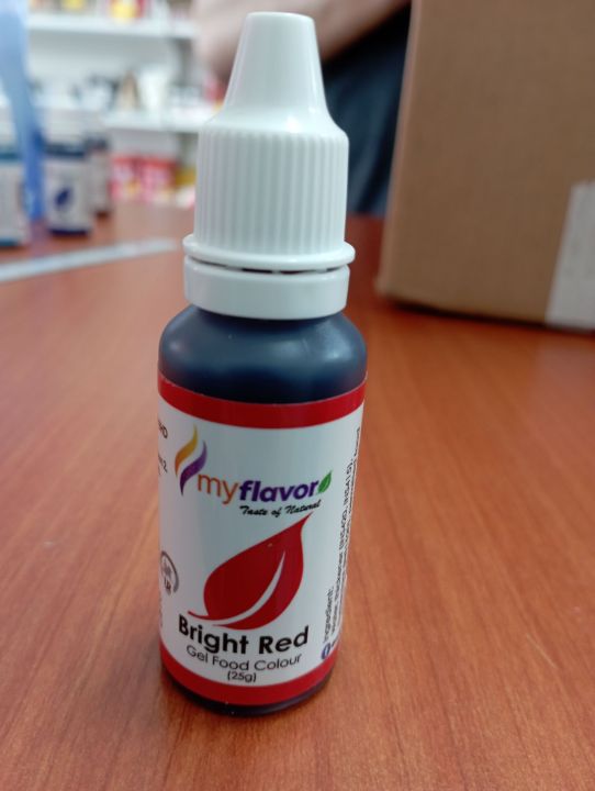 Bright red Gel food colour 25g | Lazada